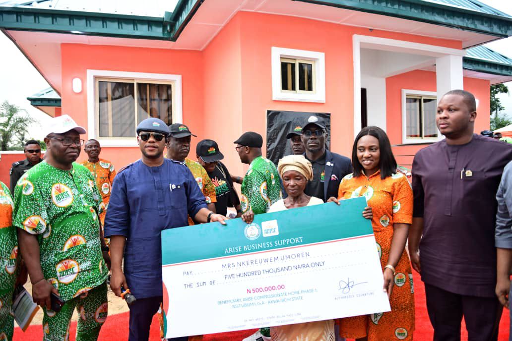 CHARITY AS GOV ENO HANDS OVER COMPASSIONATE HOME TO NSIT UBIUM WIDOW ...